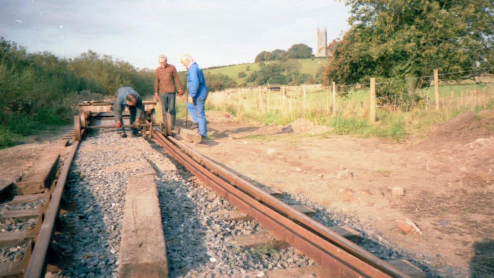 Tracklaying begins - Downpatrick and County Down Railway