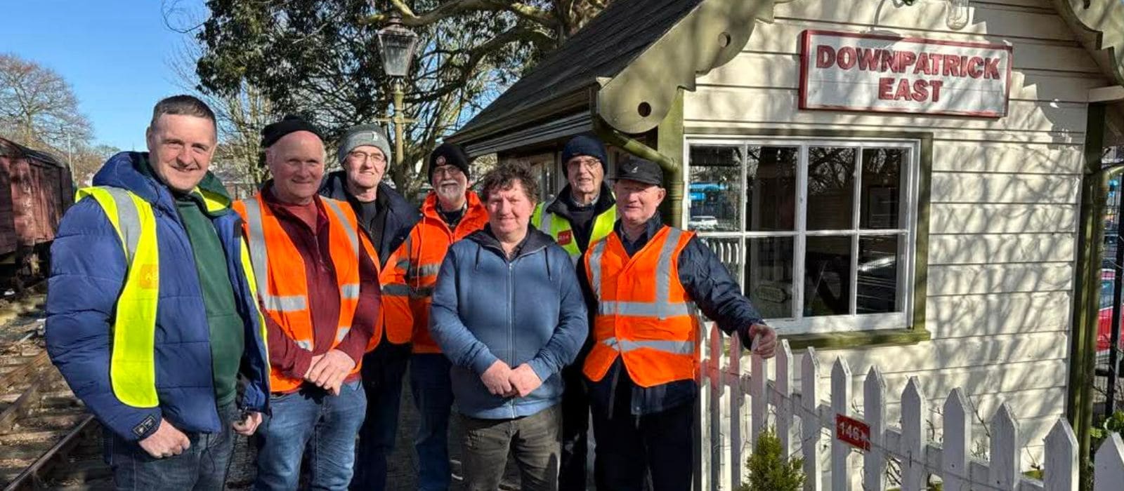 Fintown track team visit - Downpatrick and County Down Railway